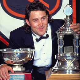 Belfour won the Vezina Trophy on two occasions and the William M ...
